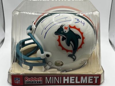 Travis Minor Miami Dolphins Signed Football Helmet | eBay