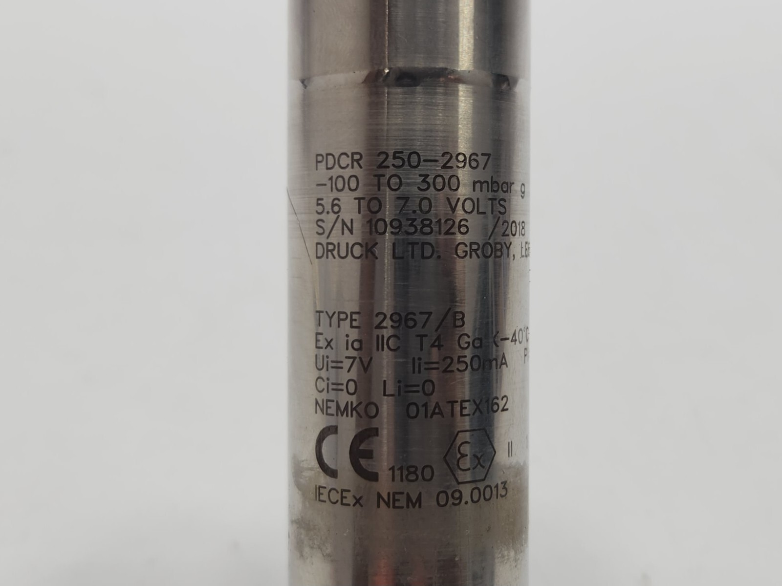 DRUCK PDCR 250-2967 VAPOUR PRESSURE SENSOR 2967/B VPS-5810SP | eBay