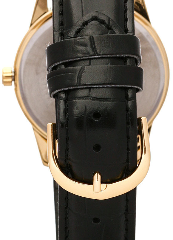 Casio MTP-V001GL-7B Men's Analog Watch Leather Band Black White Face ...