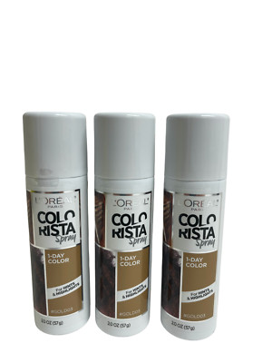 3 Pack L'Oreal Colorista 1-Day Color Spray #GOLD 03, 2oz NEW | eBay