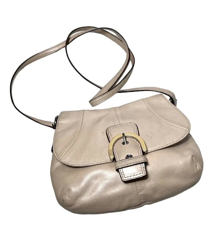 Coach Soho Flap Signature Shell Pink Pearlescent Cros… - Gem