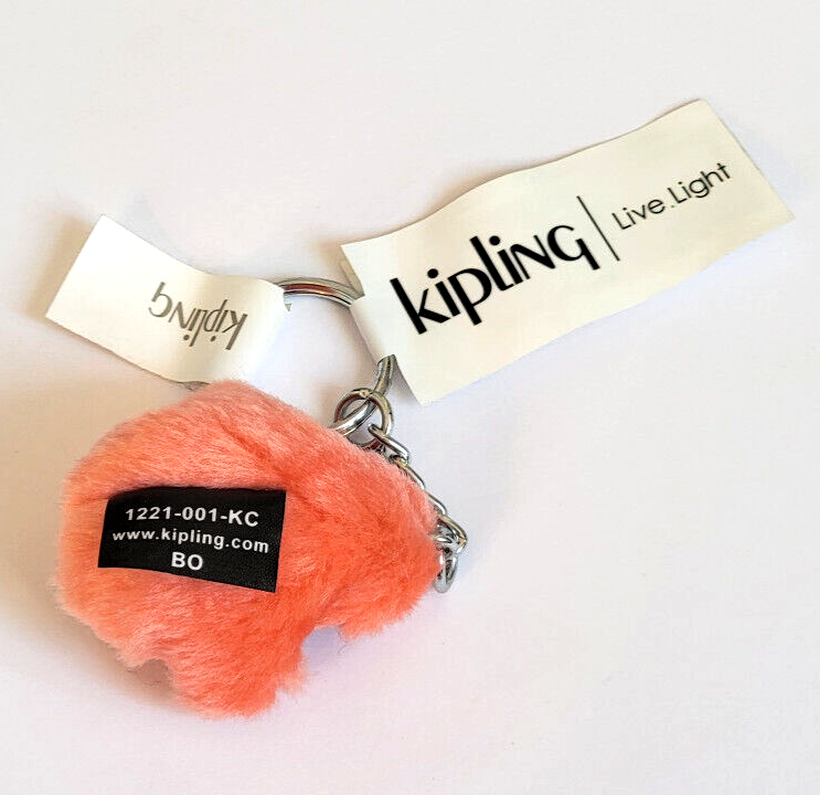 * KIPLING XS MONKEY * Keychain | Color: COOL CORAL | 2" | Super Cute | eBay