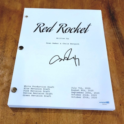 Simon Rex signed Red Rocket script full 104 pages ACOA COA Autograph | eBay