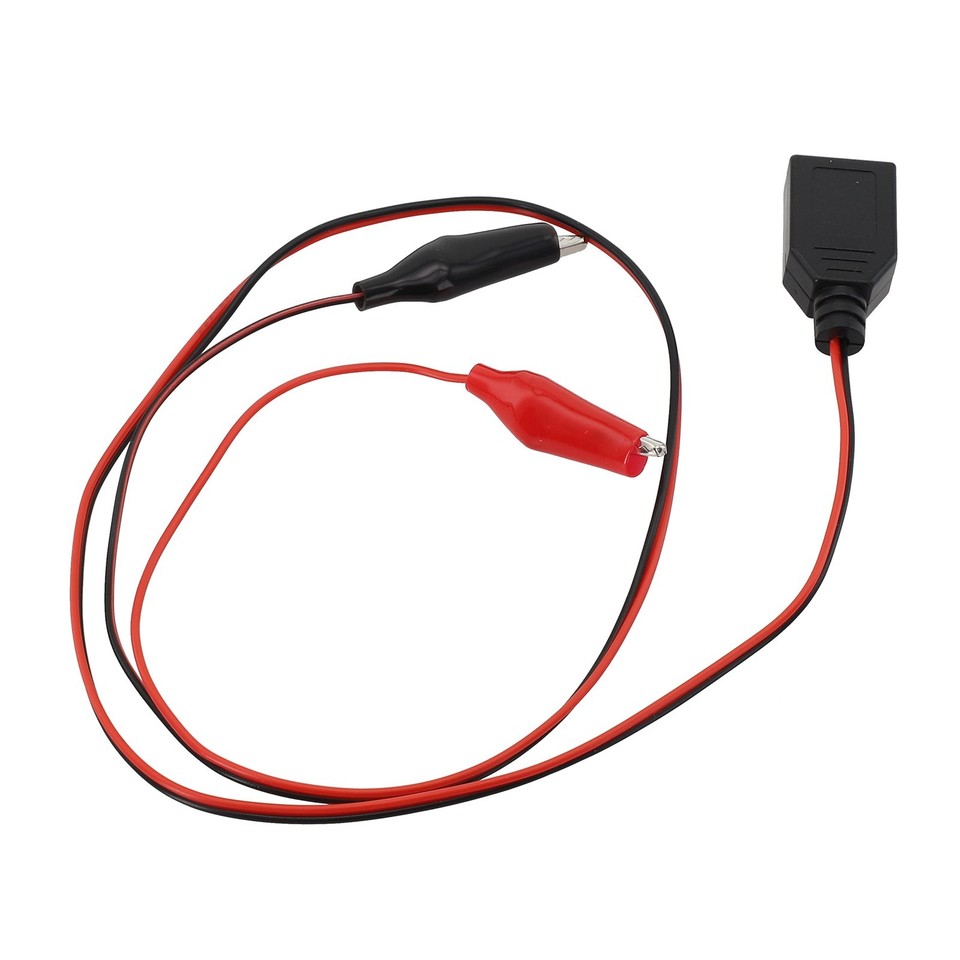 For Alligator Clip Power Cord Adapter USB Male to Female for Testing ...