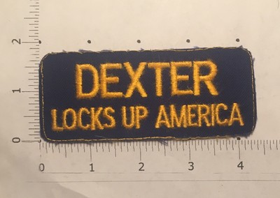 Dexter Locks Up America Patch - Security - Vintage | eBay