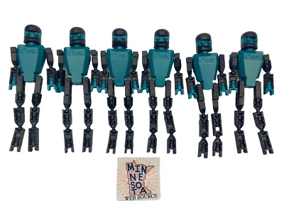6 Knex Action Figures - Teal Robot People Men - K'nex Parts | eBay