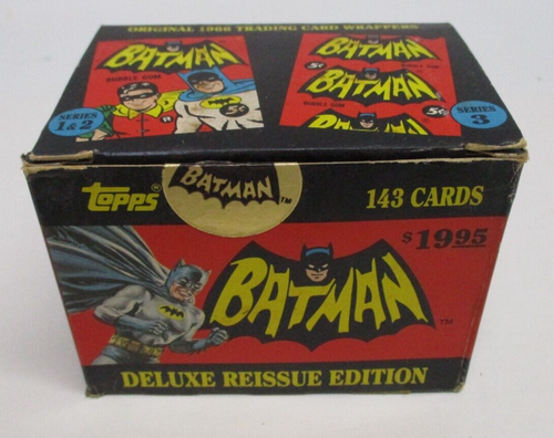 1989 TOPPS BATMAN 1966 Deluxe Reissue Edition 143 Card Set in Box CM726 ...