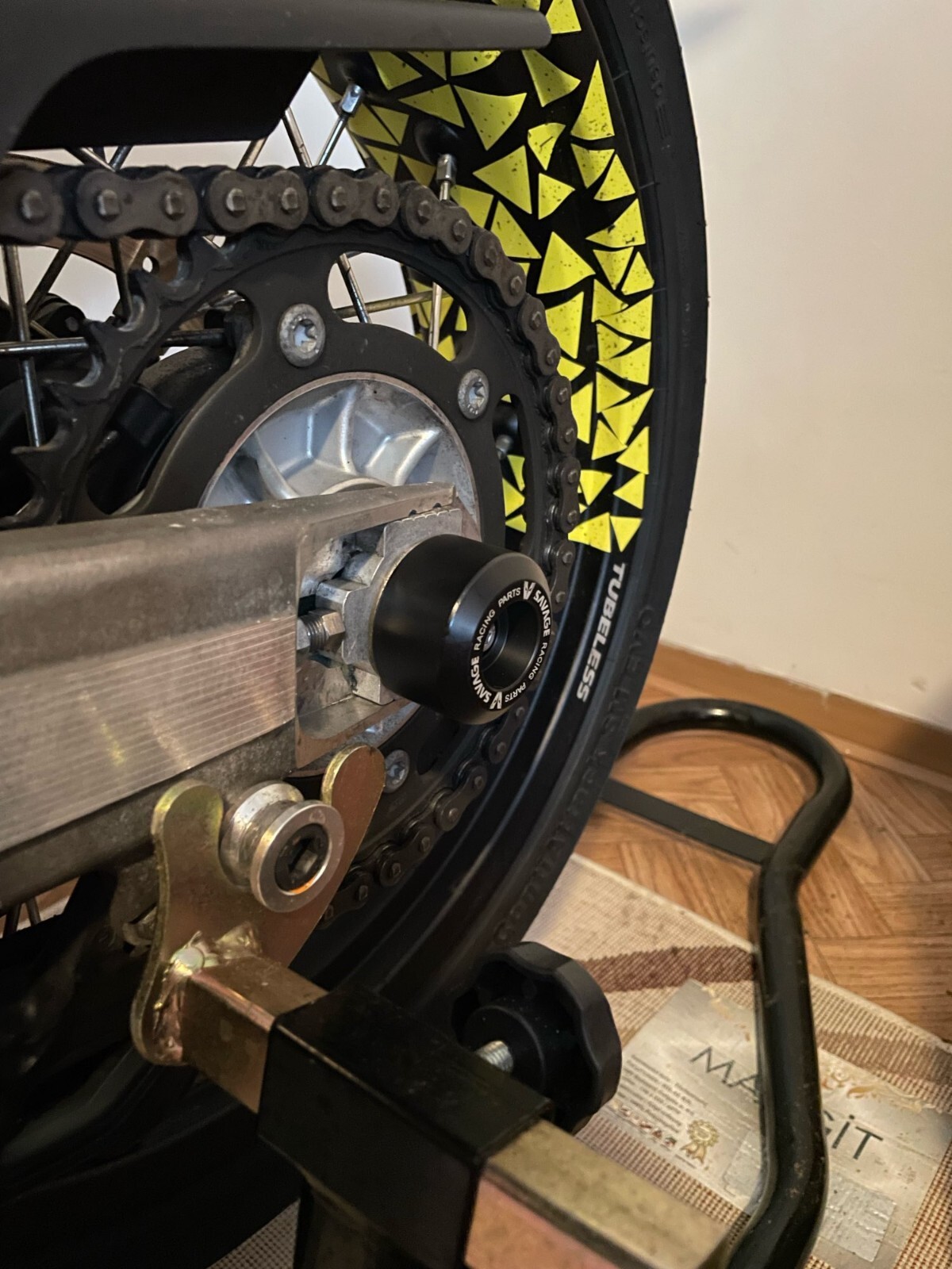 Front Rear Axle Protectors Fork Wheel Slider For HUSQVARNA 701 ...