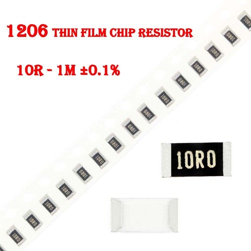 SMD/SMT 1206 ±0.1% Resistor Thin Film Chip Resistor Values 10R - 1M ...