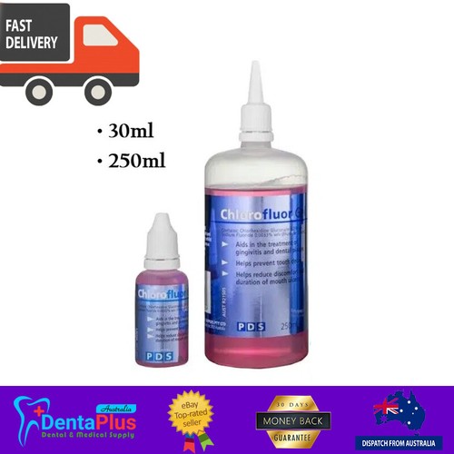 Dental PDS ChloroFluor Gel Chlorhexidine & Fluoride Gel Plastic Dropper ...