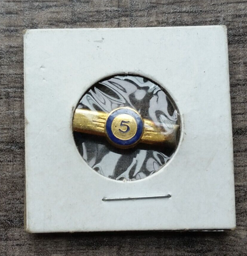 Vintage Blue 5 Year Service Award Pin Lapel Collectibles | eBay