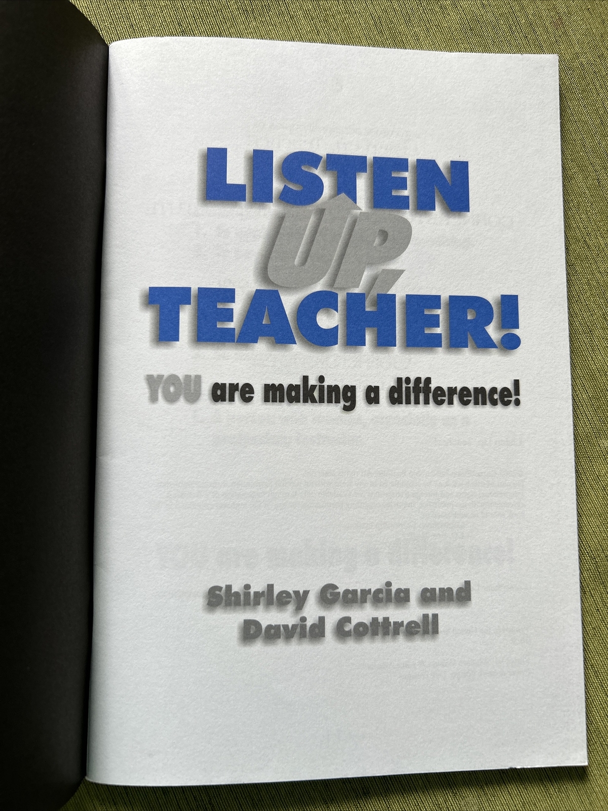 Listen+up%2C+Teacher+%3A+You+are+Making+a+Difference+%282002%2C+Mass ...