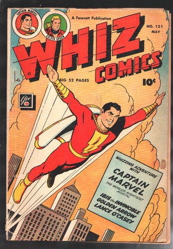 Whiz Comics #121 1950- Fawcett- Captain Marvel- Ibis- Golden Arrow-Nice ...