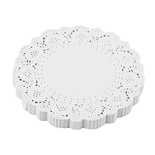 7.5 inch White Round Paper Lace Doilies for Tea Party and Wedding Am037 ...
