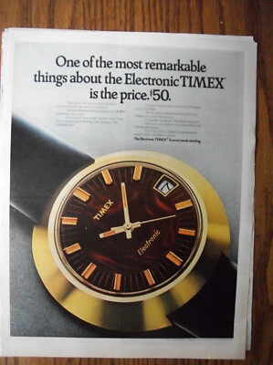 VTG 1971 Orig Magazine Ad Timex Watch Most Remarkable Things Price is ...