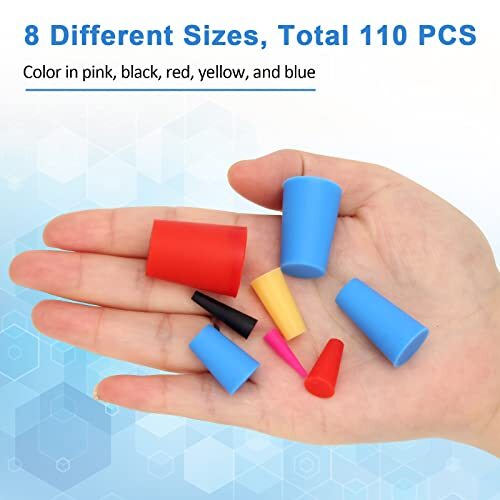 110 Pcs Silicone Rubber Tapered Plug High Temperature Resistant ...