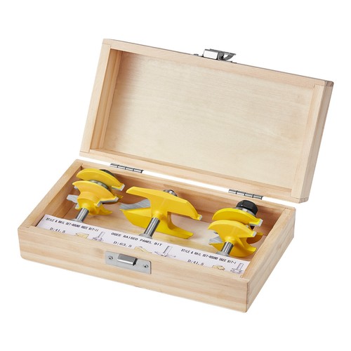 Router Bits Set 3 Pieces Carbide Router Bit 1/4 Inch Shank Carrying ...