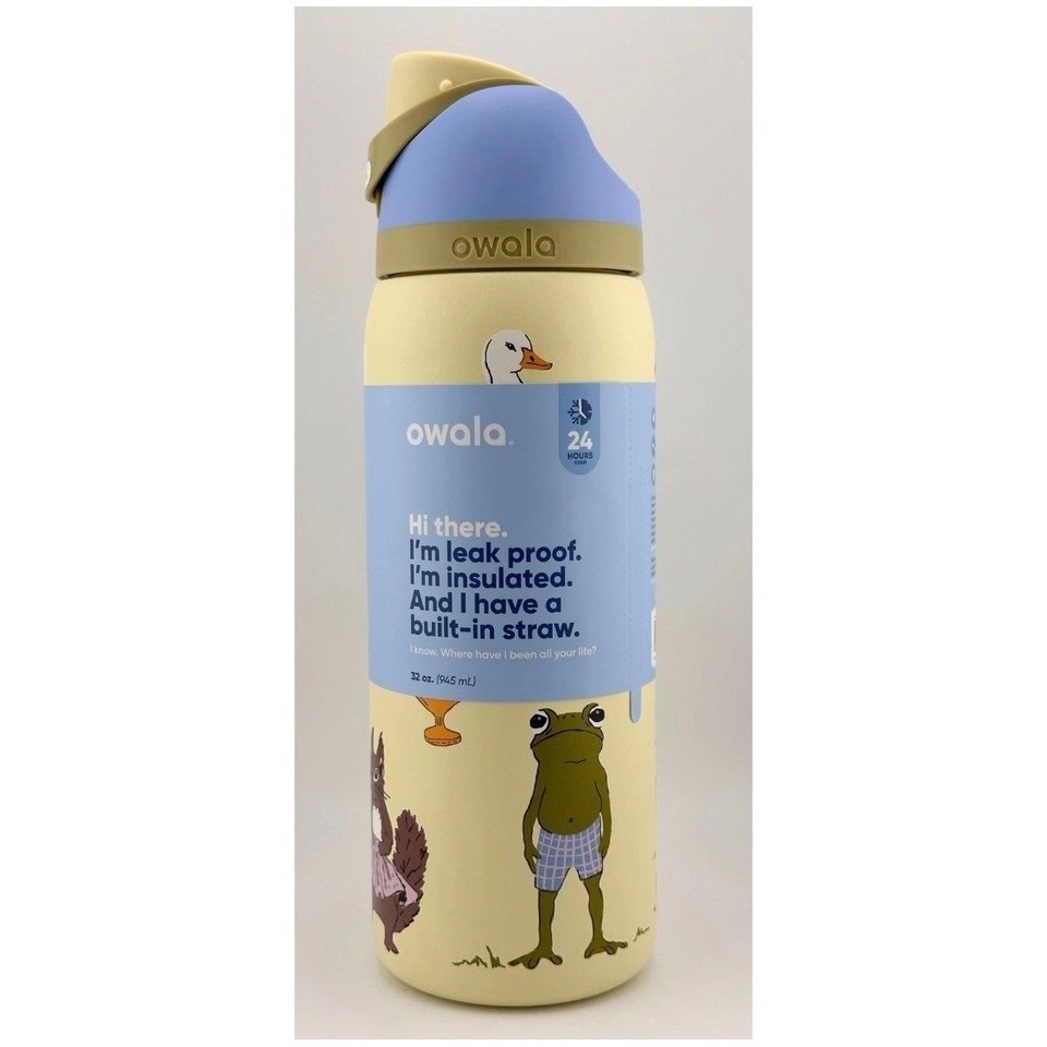 OWALA UO EXCLUSIVE FREESIP 32 OZ STAINLESS STEEL WATER BOTTLE; PARTY ...