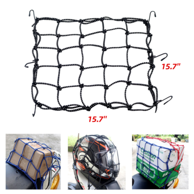 Motorcycle Cargo Net Helmet Mesh Bike Luggage Net Strong Bungee Cord ...