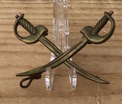 Original Antique WWI Canadian Cross Swords Cavalry Hat Cap Badge ...