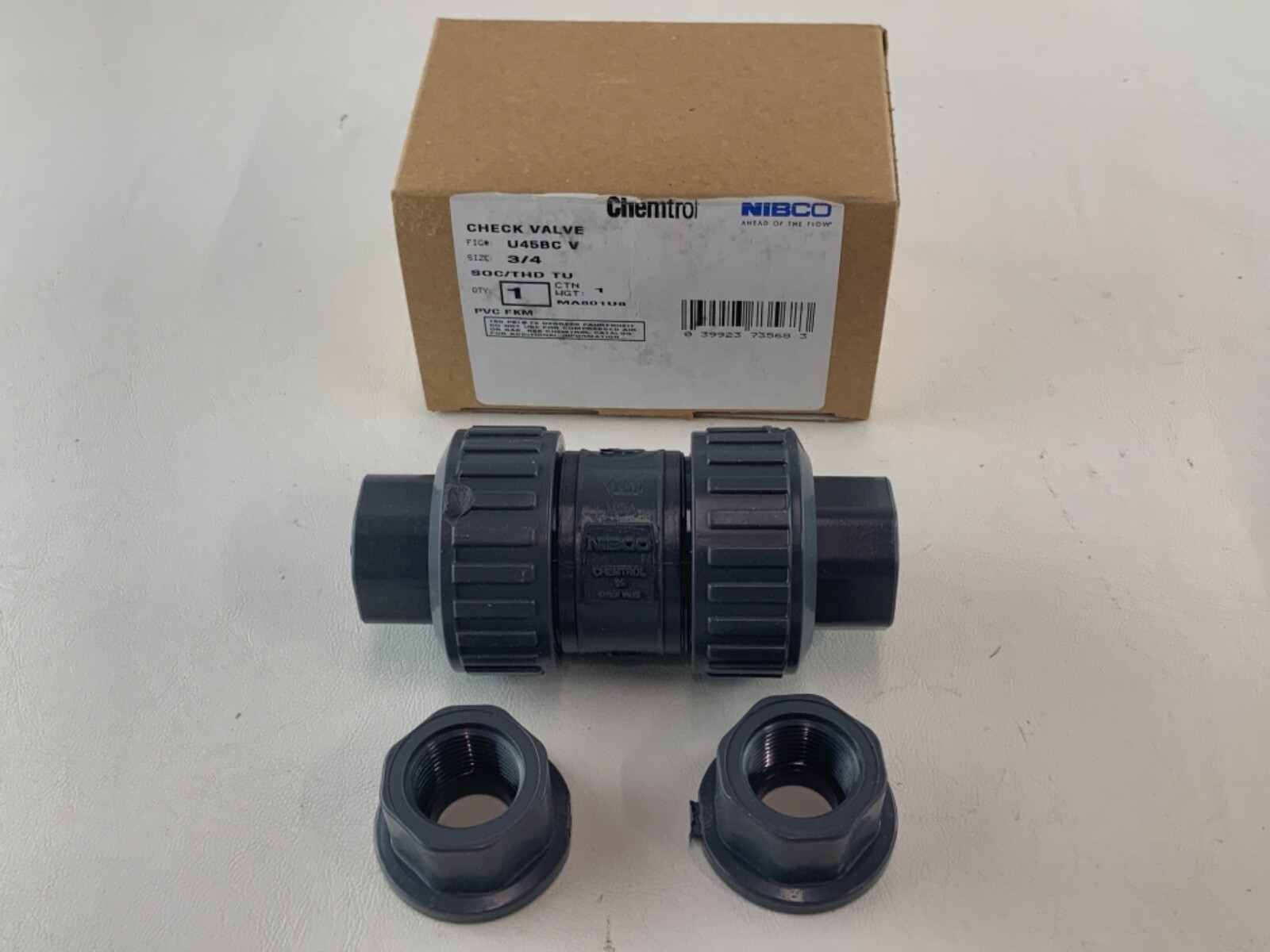 NIBCO+U45bc-v+Chemtrol+PVC+2in+Ball+Check+Valve for sale online | eBay