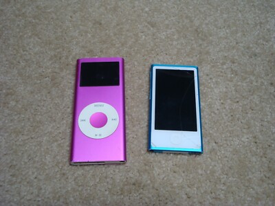 Apple iPod Nano 7th Gen A1446A (turquoise blue) & A1199 2nd Gen (hot ...