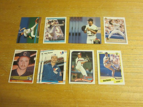 Neal Heaton Lot of 12 Trading Cards w/1 ROOKIE Card MLB Indians ...