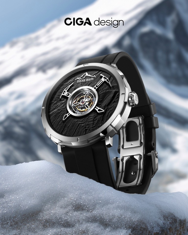 CIGA Design Watch U053-TT02-6B Tourbillon Mount Everest Summit Titan | eBay
