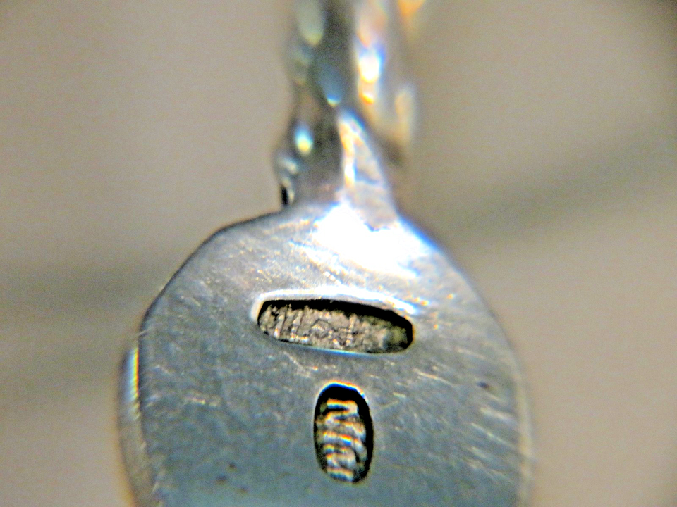 Danish 833 Silver Fish Server & Serving Spoon With Crown And Barley ...