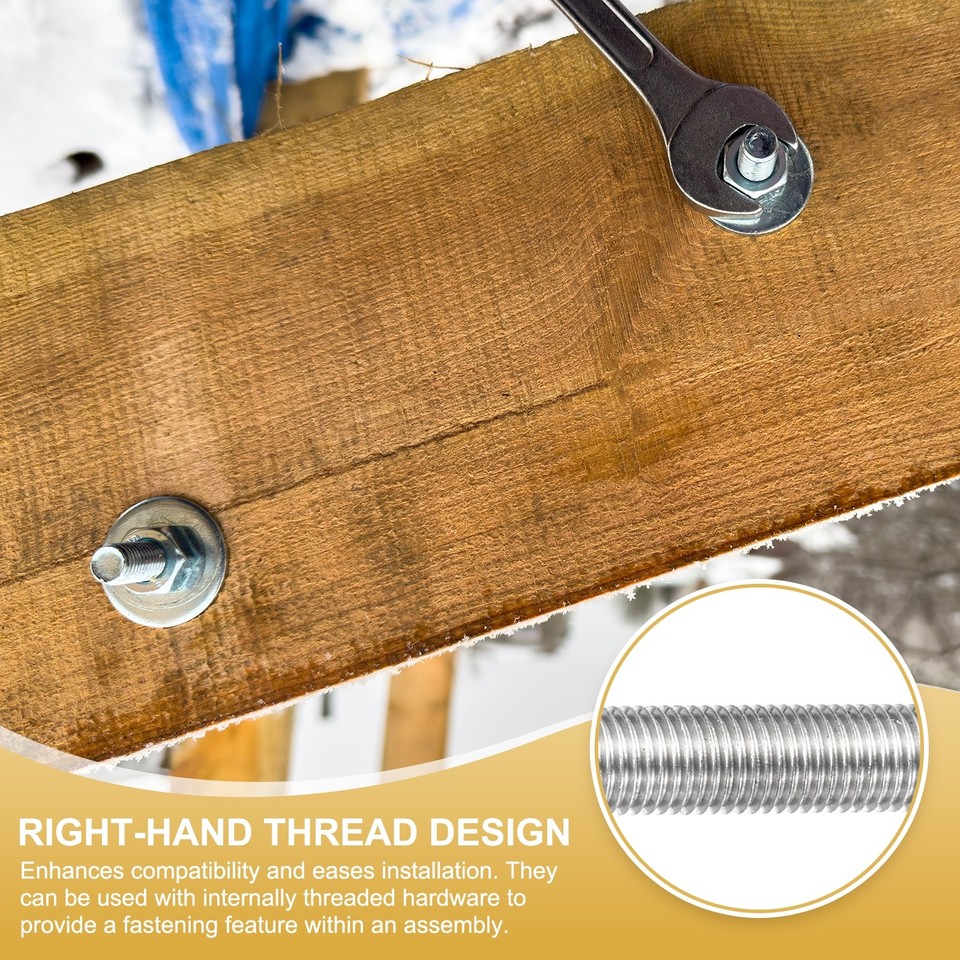 M16x1.5mm 200mm 304 Stainless Steel Fully Threaded Rod | eBay