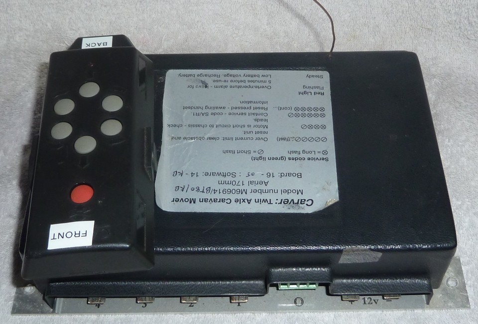 Carver/Truma Euro Mover Tandem Twin Axle Caravan Mover Control Box ...