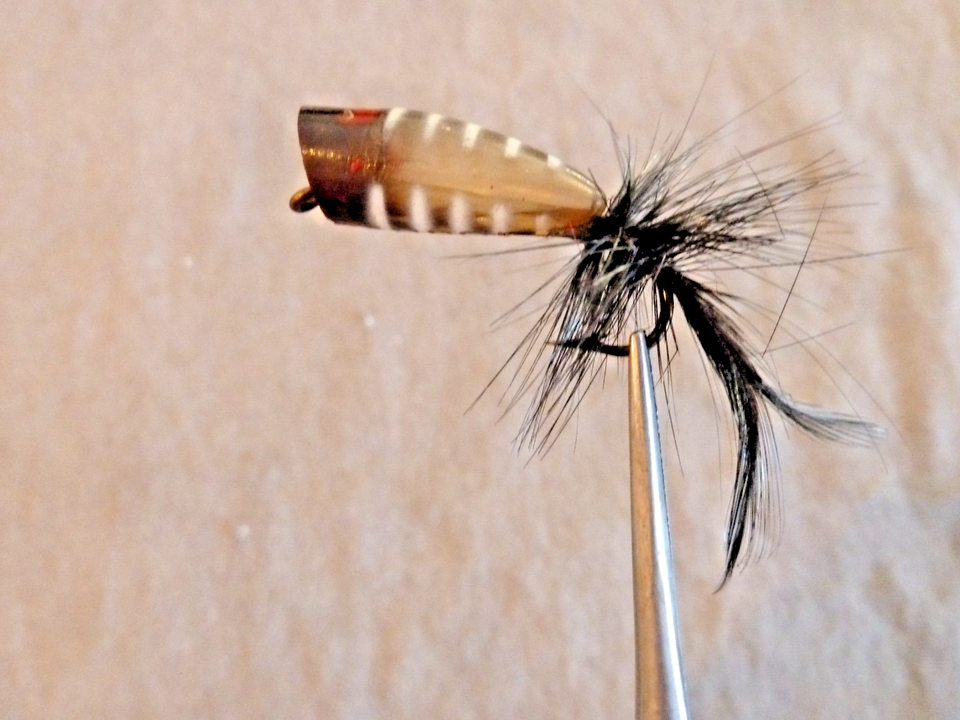 Vintage Heddon Fly Rod Popper Spook - Green & Clear BlackW/White ...