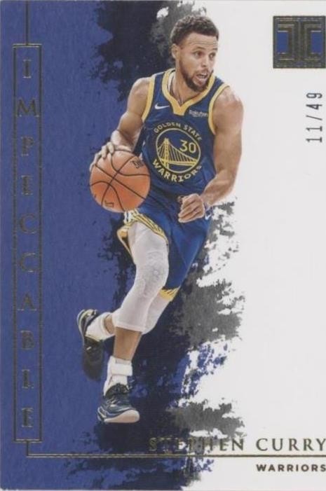 2019-20 Panini Impeccable - Stephen Curry #67 Gold /49 for sale online ...