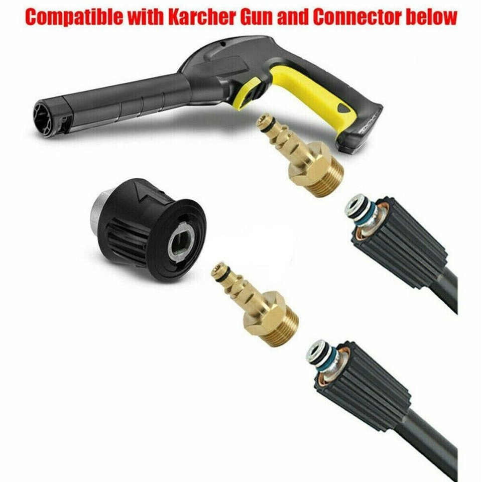 M22 Adapter High Pressure Washer Gun Hose Pipe Quick Connector Convert ...