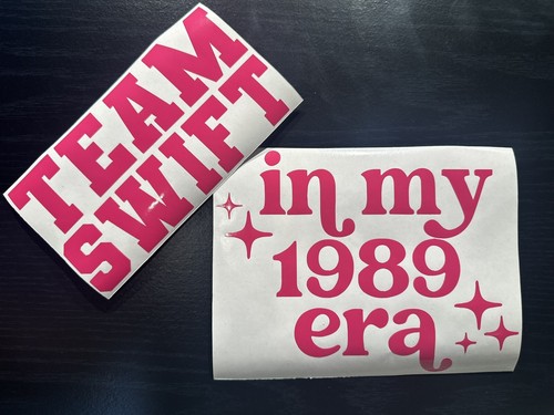 Team Swift And In My 1989 Era Decal Set, Taylors Version, Eras Tour ...