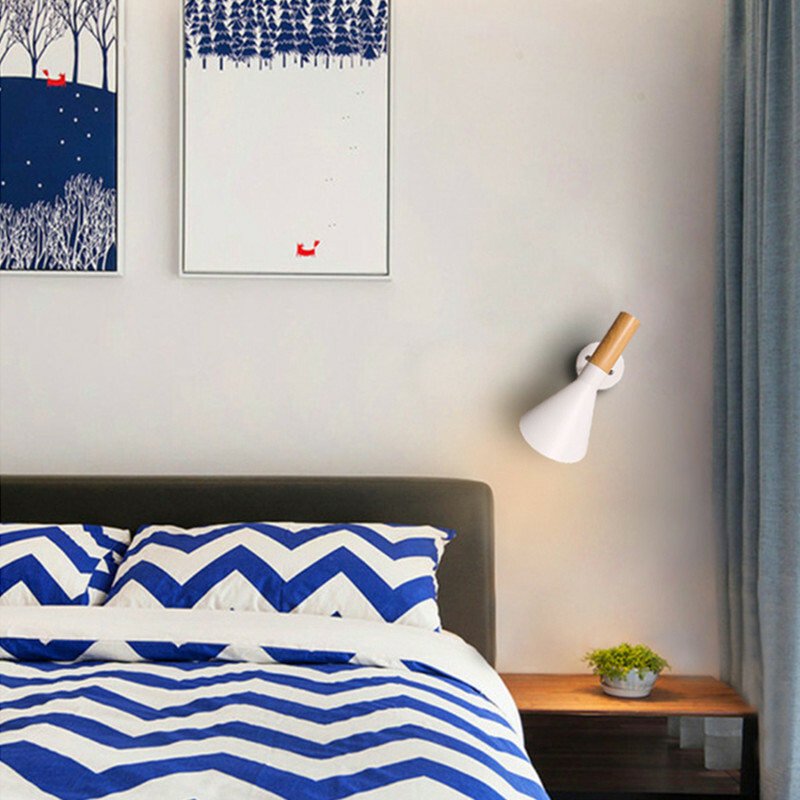 White Wall Lights Indoor Wall Lamp Bedroom Modern Wall Sconce Home Bar ...