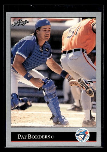 1992 Leaf Baseball #324 Pat Borders Toronto Blue Jays Pack Fresh Mint+ ...