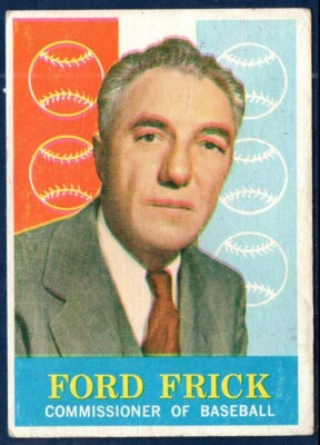 Venezuelan Topps 1959 Ford Frick #1 Commissioner of Baseball Benco ...