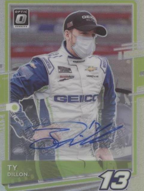 2021 Panini Donruss NASCAR - Optic Ty Dillon #47 Holo Prizm Signatures ...