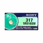 1 NEW SONY 317 SR516SW SR516 silver oxide watch battery - JAPAN - USA ...