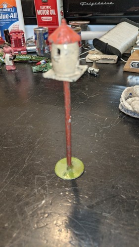 Vintage 1930's Britains Lead Birdhouse On Pole Figure Made in England ...