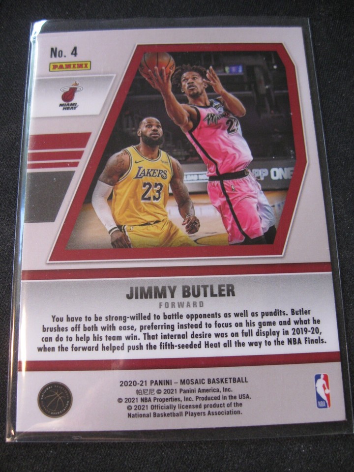 JIMMY BUTLER 2020-21 Panini Mosaic WILL to WIN #4 MIAMI HEAT Mint | eBay
