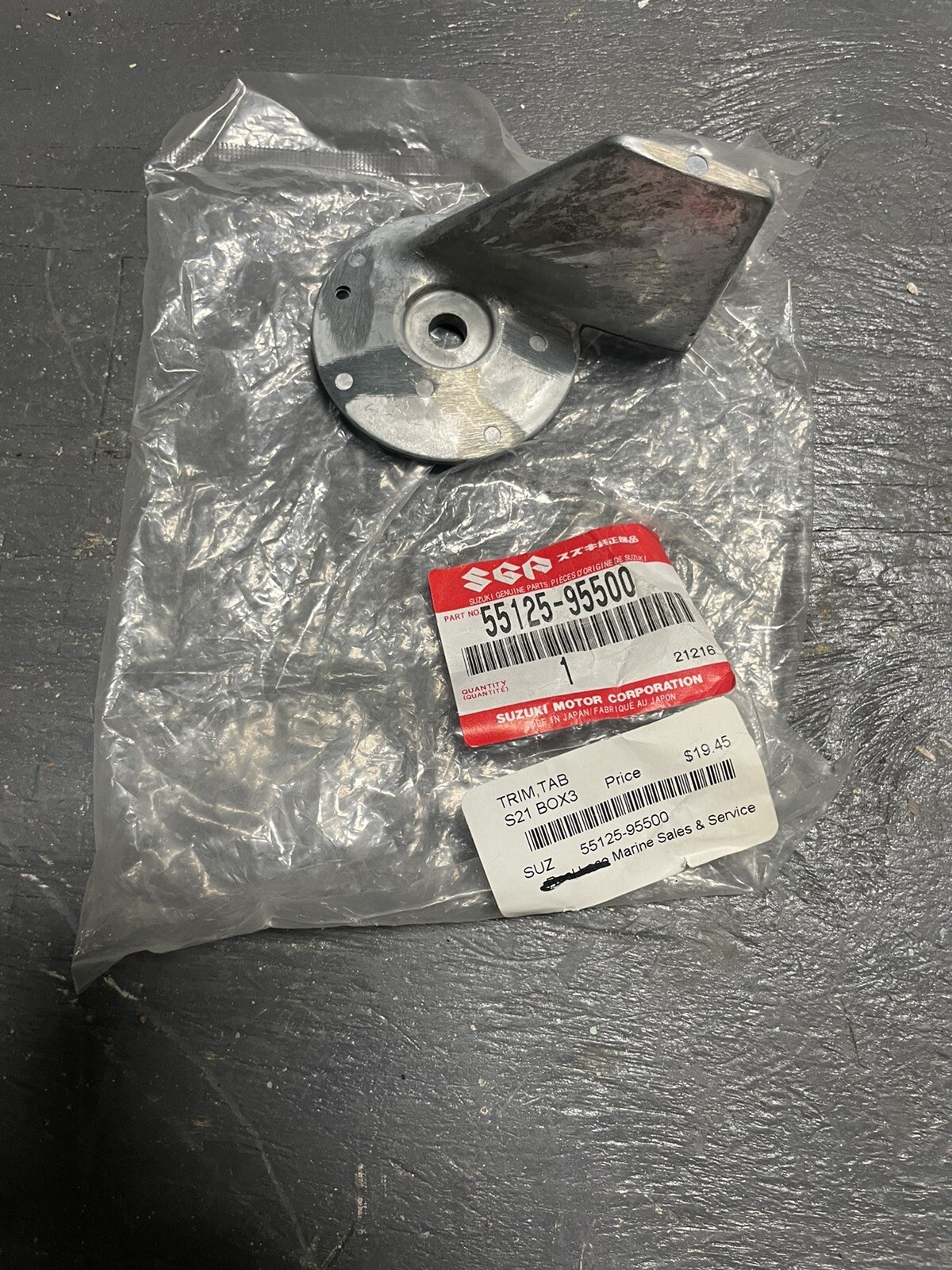55125-95500 Suzuki OUTBOARD Trim Tab Zinc C50 for sale online | eBay