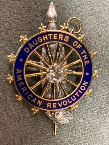 14K GOLD DAUGHTERS OF THE AMERICAN REVOLUTION DAR PIN PENDANT | eBay