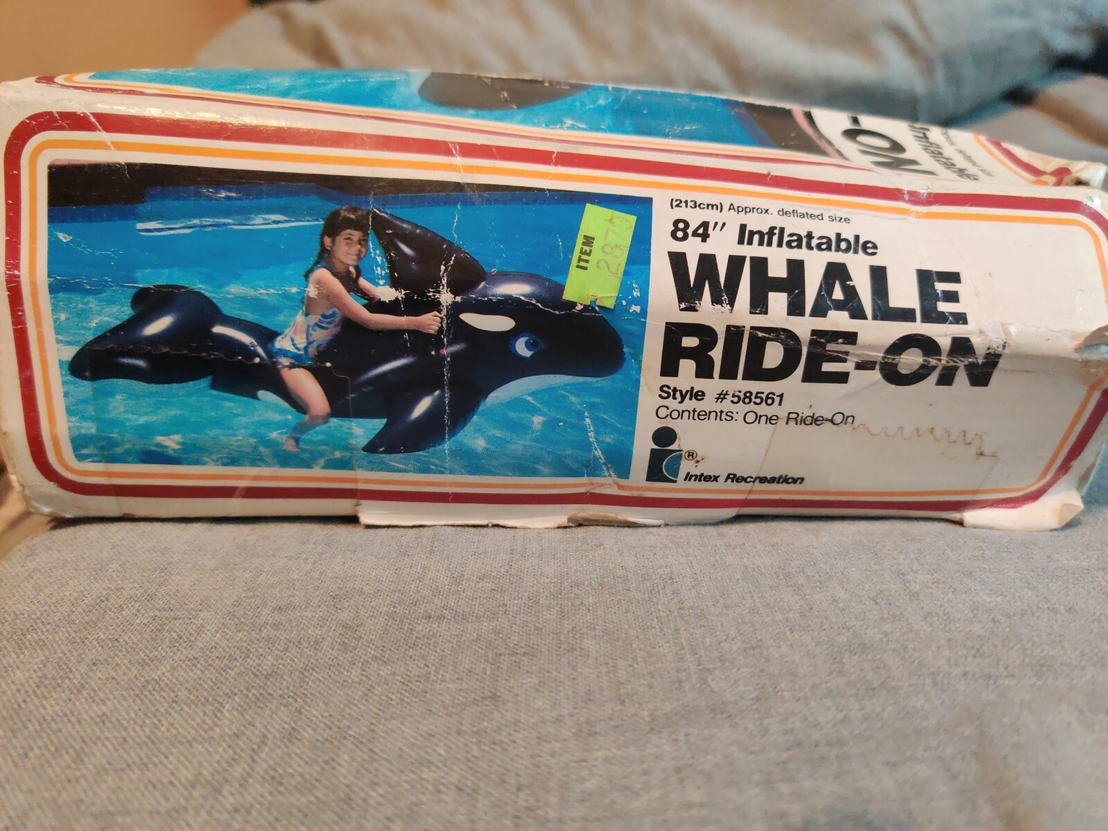 Intex The Wet Whale Inflatable Pool Float Ride On Rare | eBay