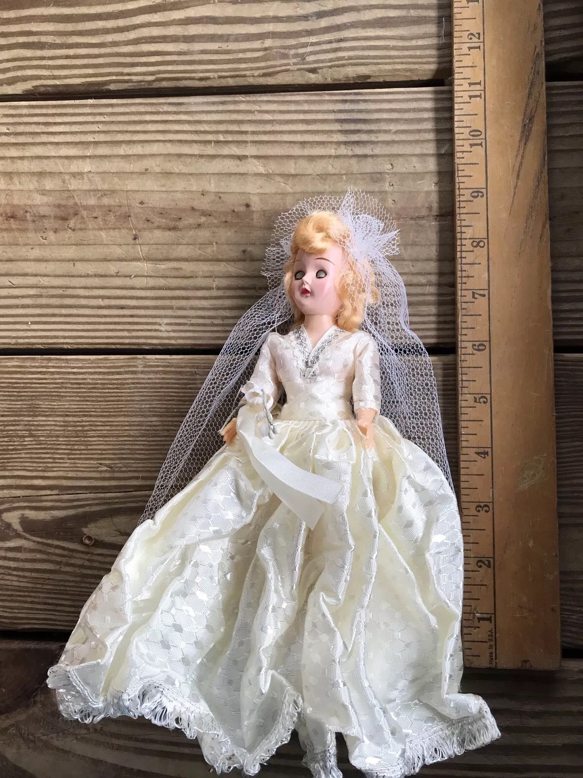 A. & H. Doll Mfg. Corp. Vintage Doll Original Box Sleepy Eyes Bride ...