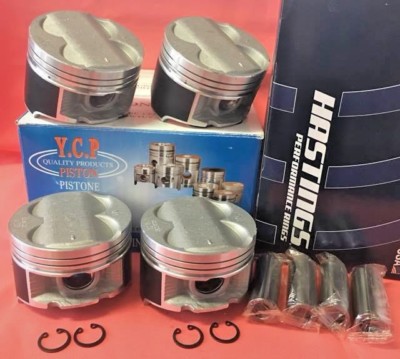 85mm YCP B20 Full Floating High Comp Pistons + Rings kit For Honda ...