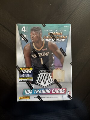 Factory Sealed 19-20 Panini Mosaic NBA Blaster Box Zion Williamson 8 ...