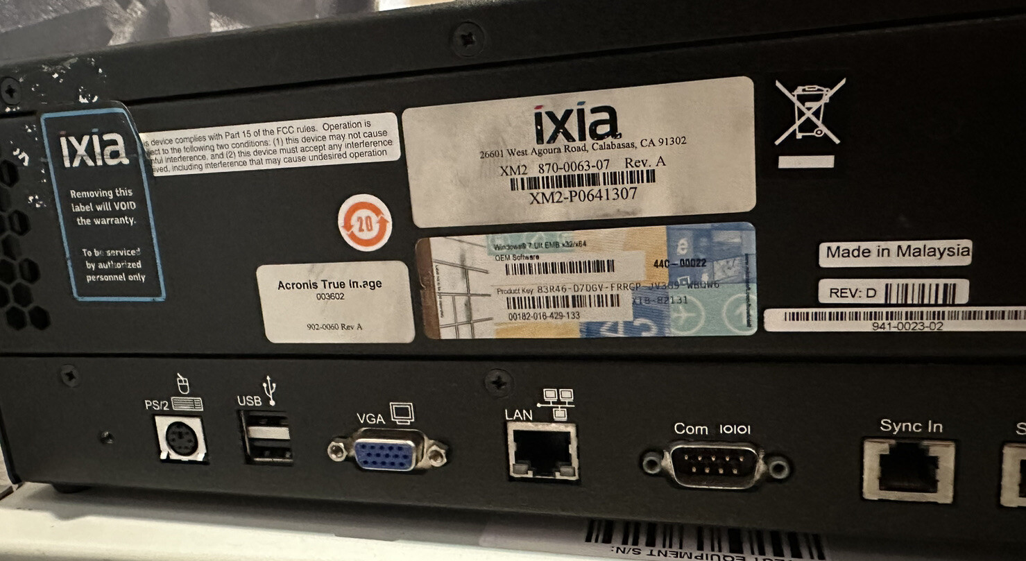 Ixia Optixia XM2 IP Performance Tester LSM1000XMVDC16-01 Gigabit Load ...