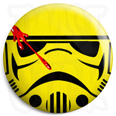 Star Wars Watchmen Stormtrooper Smiley - 25mm Button Badge, Fridge ...